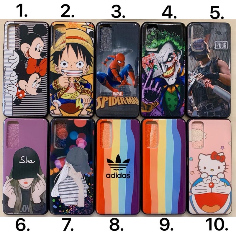 Huawei Y7A Casing Joker/One Piece/Spiderman/PUBG/Rainbow/Mickey/Hello ...
