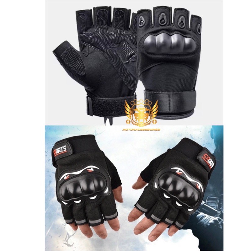 Half Finger Gloves Motorcycle Riding Glove Racing Cycling Hiking ...