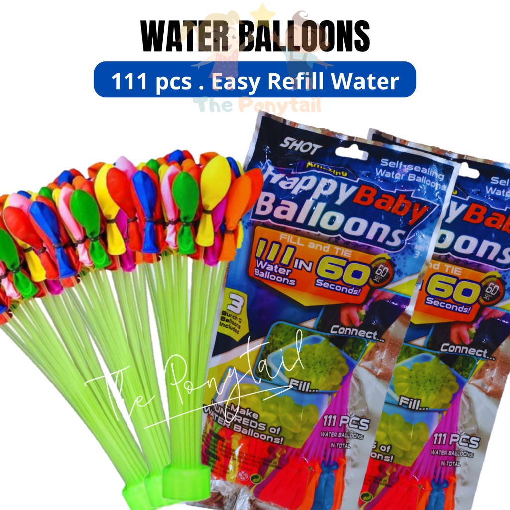Magic Water Balloon 111 pcs Toys for Kids Water Bomb Swimming Pool ...