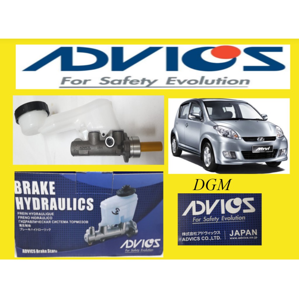 ADVICS JAPAN Perodua Myvi 1.0 1.3 (No ABS-3 hole) 2005-2010y Brake ...