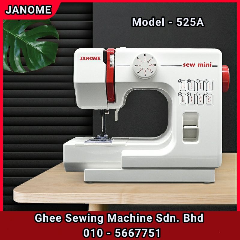 ( READY STOCK )JANOME 525A MINI SEWING MACHINE ( EASY TO USE ) | Shopee ...