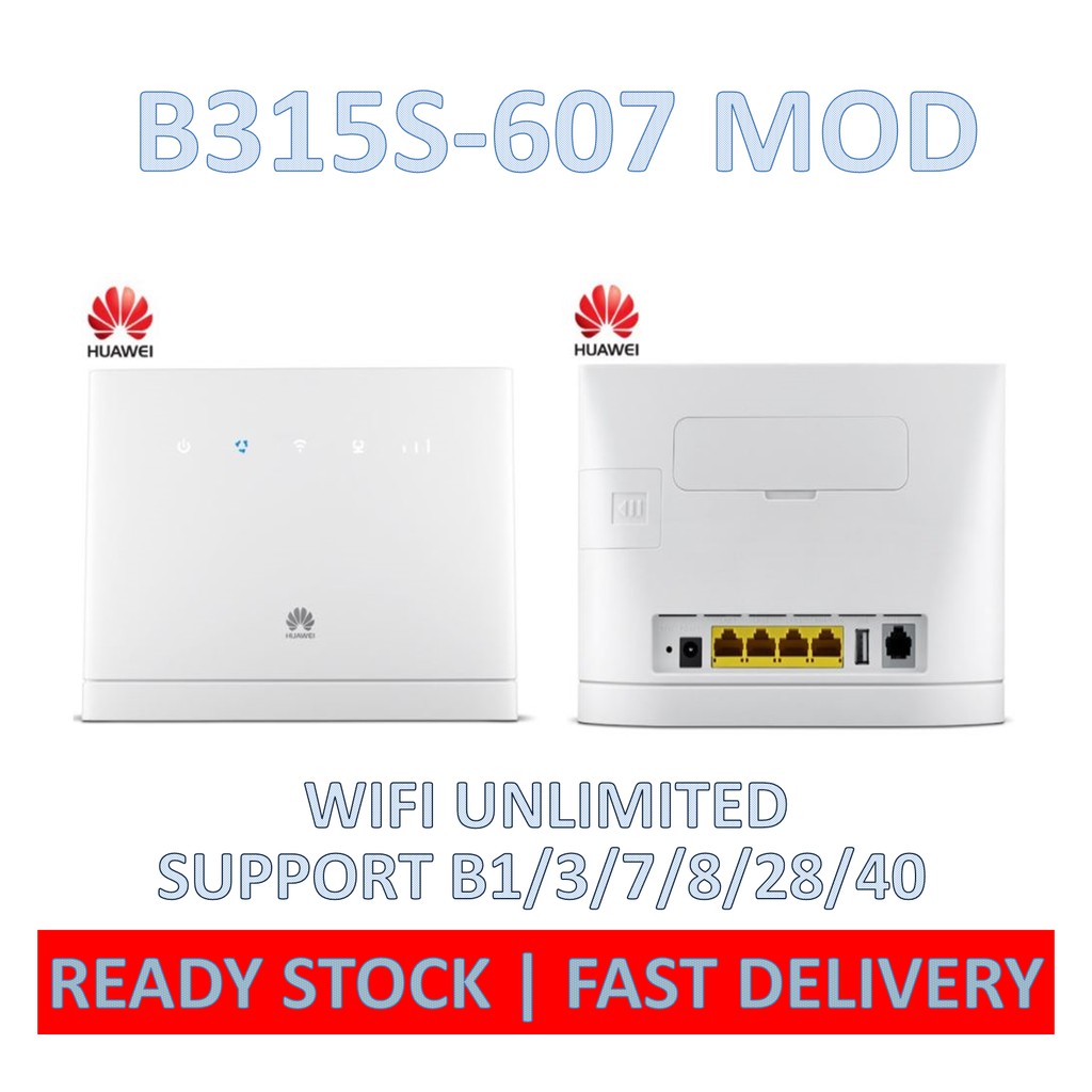 MODIFIED NEW ORIGINAL HUAWEI B310 B315 B525 B529 B618 4G LTE MODEM ROUTER UNLIMITED WIFI HOTSPOT ...