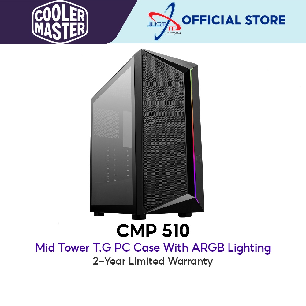 Cooler Master CMP 510 MID Tower Mesh ATX PC Casing CP510-KGNN-S03 ...