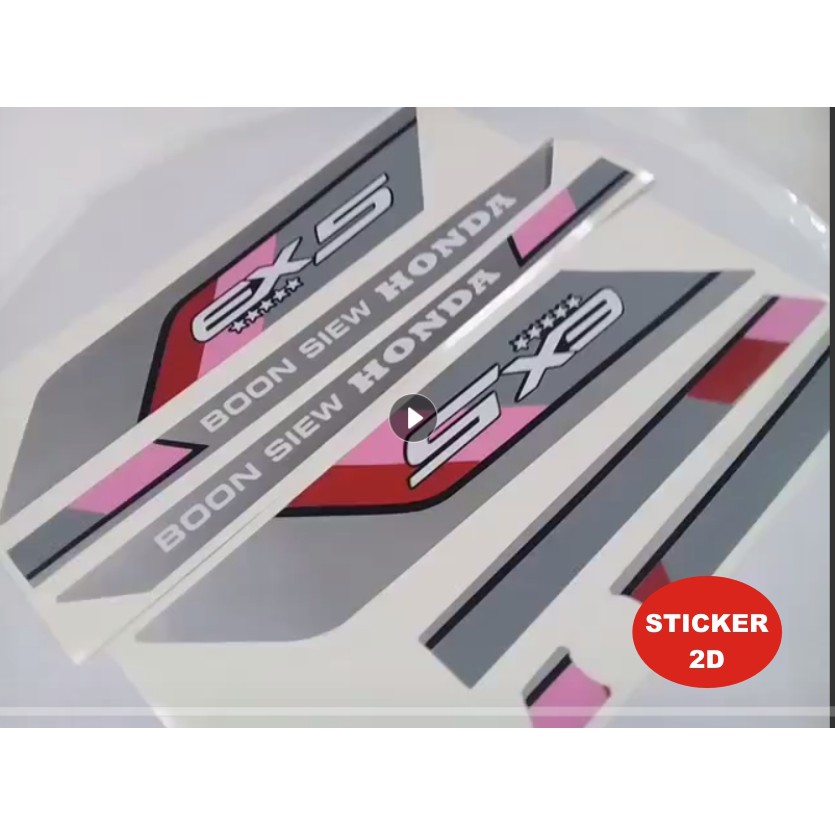 20230827-1228 STICKER HONDA EX5[6] C100 ORACAL CLEAR COATED STICKER 2D ...