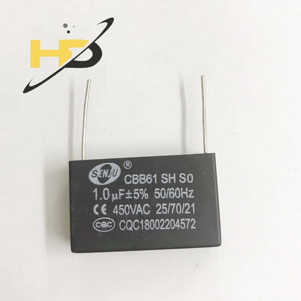 Electronic Components, Fan Capacitor 1uF 450VAC PCB Soldering Pin CBB61 ...