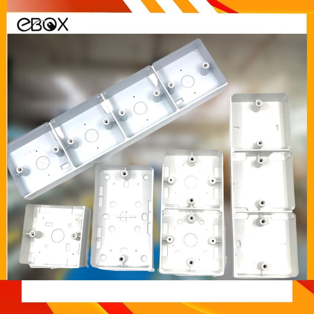 PVC Box Surface Type Nut Box/ Electrical Box/ Base | Shopee Malaysia