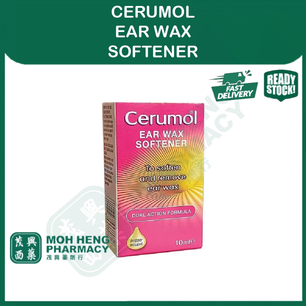 CERUMOL Ear wax softener (10ml)(Dropper Included)(Exp 2/2026) | Shopee ...