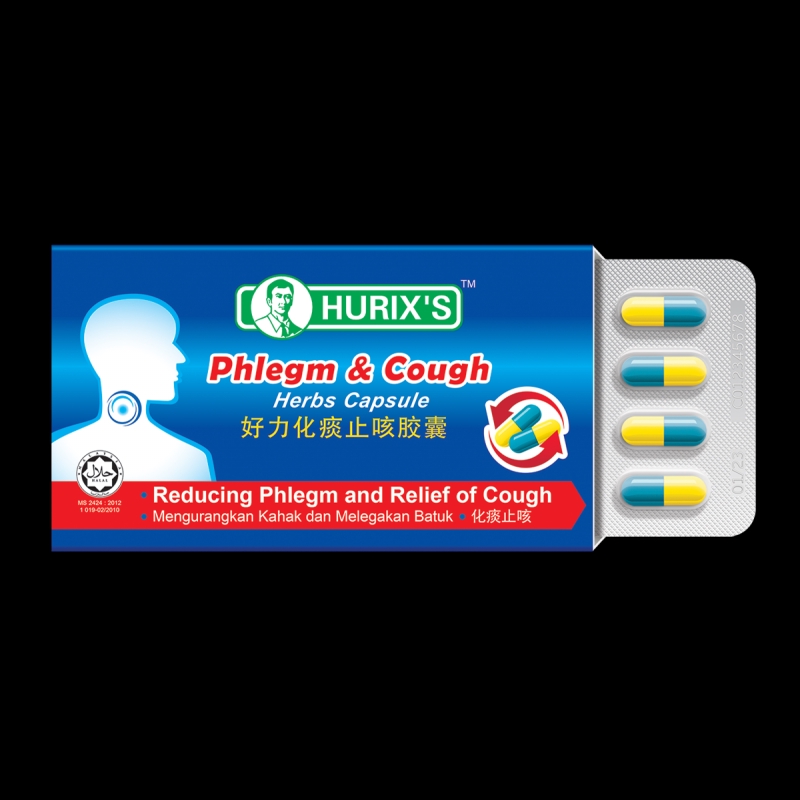 Hurix's Phlegm & Cough Capsule 12's | Shopee Malaysia