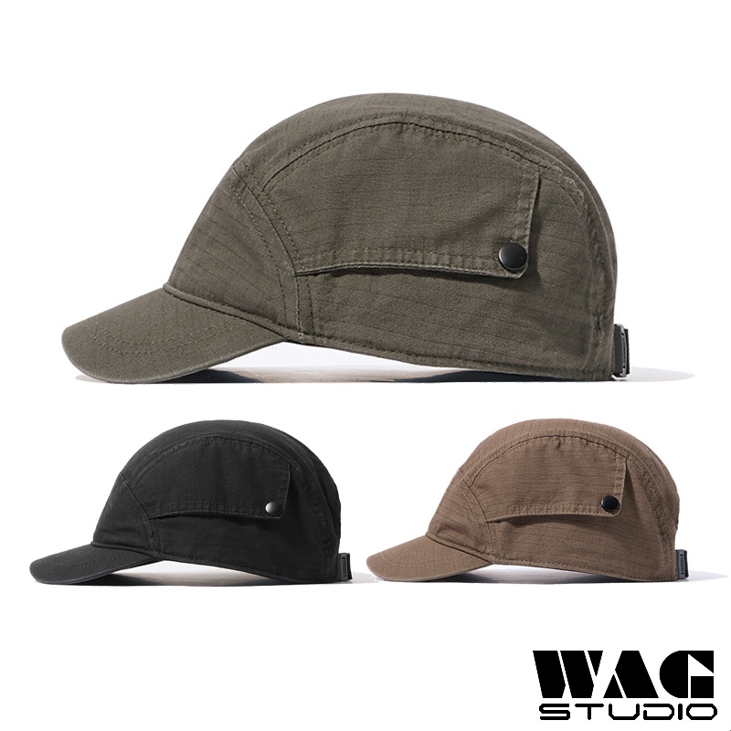WAG Hat | Ready Stock Washed 5 Panel Cap Vintage Short Brim Baseball ...