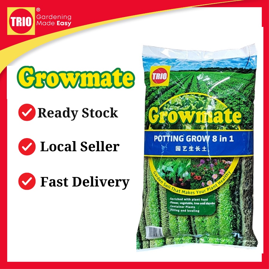 Soil Potting Grow 8 in 1 TRIO GROWMATE 7L | Shopee Malaysia