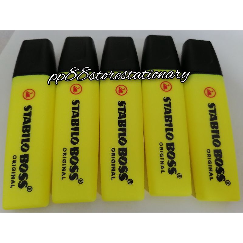 💥1 Pc💥Stabilo Hightlighter Yellow#Boss Original🔥 | Shopee Malaysia