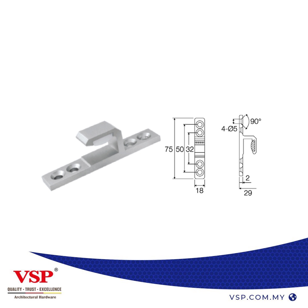 200VS - VSP-SDH-139 Casement Handle Hook | Shopee Malaysia