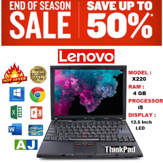 Lenovo Thinkpad X220 Used Laptop Lenovo Used Laptop Refurbish Laptop ...