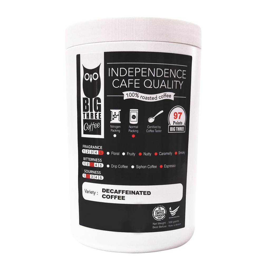 Decaf/Decaffeinated, Ground Coffee (500g) | Shopee Malaysia