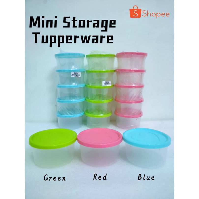 Mini Storage Tupperware / Buatan Malaysia / Kitchen Accesories | Shopee ...