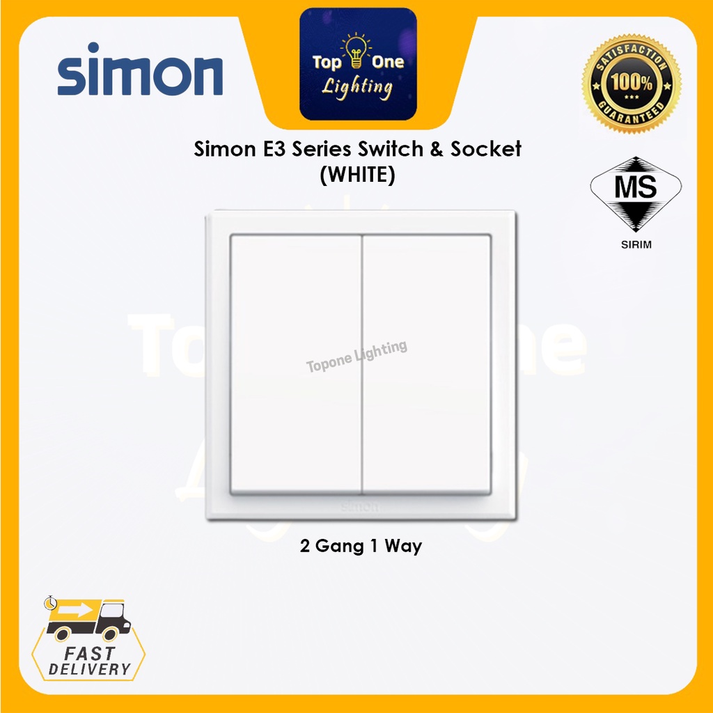 Simon E3 Series Switch / Switches & Socket Outlet (WHITE) | Shopee Malaysia