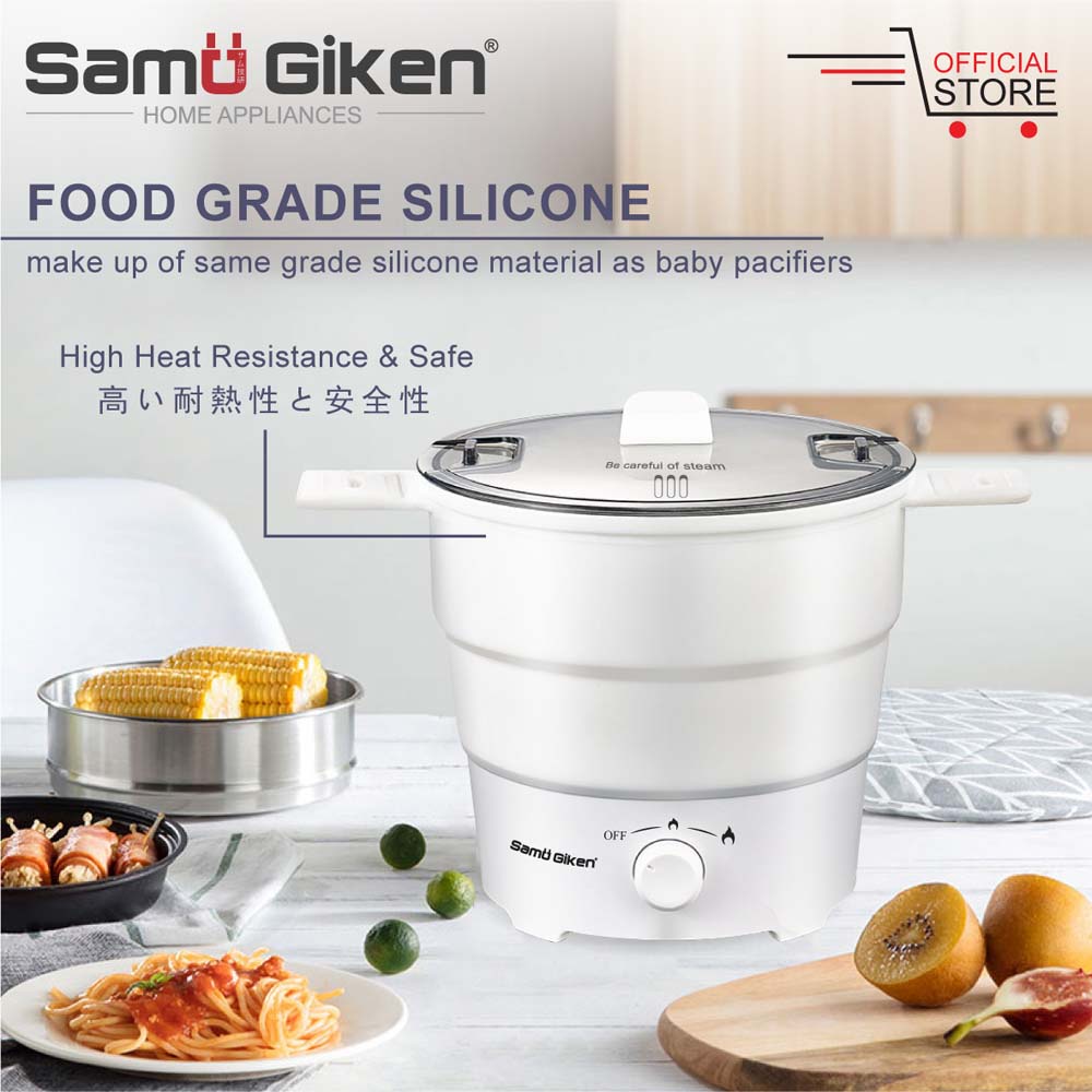 Samu Giken Portable Folding Multi-Functional Electric Travel Cooker (1L ...