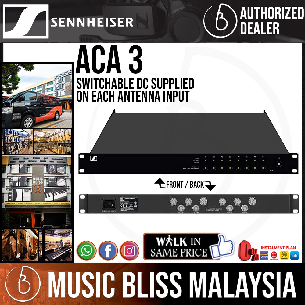 Sennheiser ACA 3 2 x 4:1 Antenna Combiner (ACA3) | Shopee Malaysia