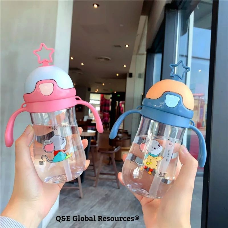 [READY STOCK 🇲🇾] - 280ML 380ML Kids Toddler Baby Non Toxic Water Straw Bottle | Children Water ...