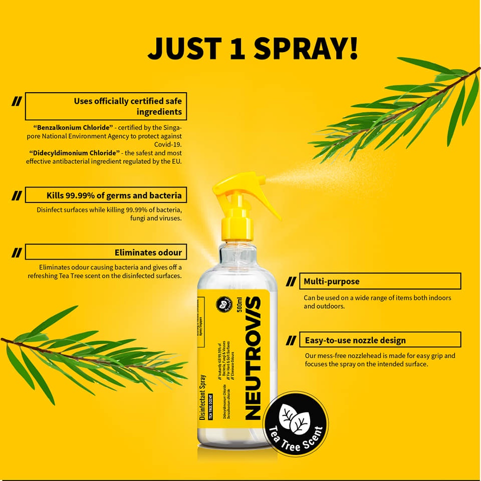 Neutrovis Multi-Surface Disinfectant Spray Semburan Pembasmi Kuman ...