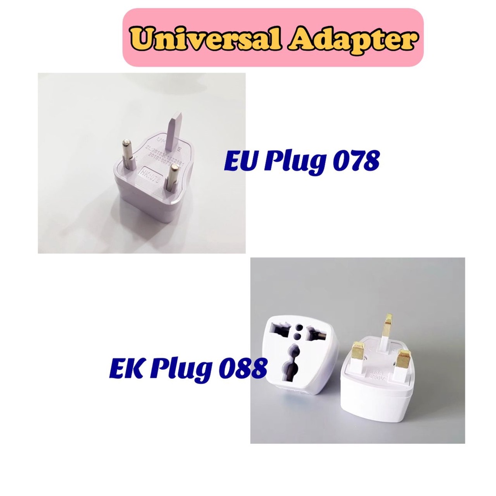 PPP 3 Pin Conversion Plug Universal Adapter British Socket Adapter Plug ...