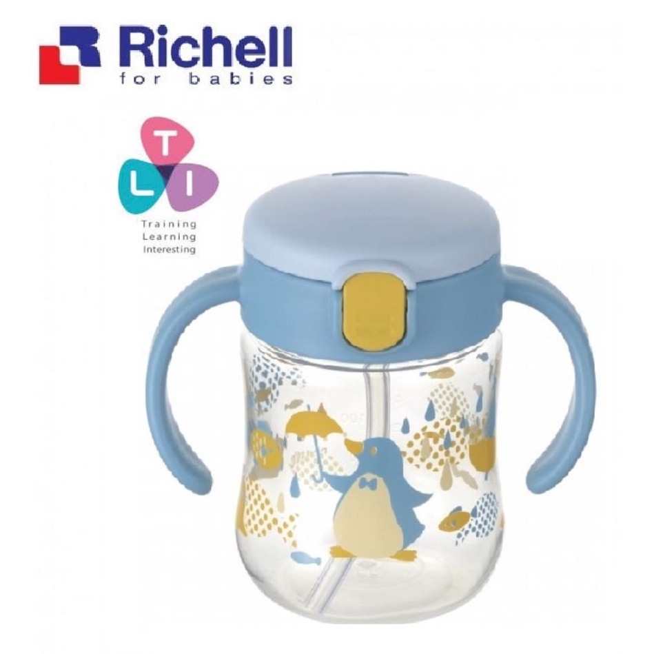 Richell - TLI Sippy/Straw Bottle Mug 200ml | Shopee Malaysia