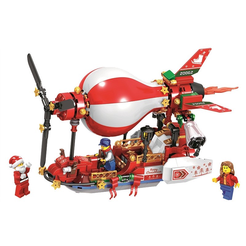 Bela Christmas set Lego Bricks and Blocks Santa Claus with Airship ...