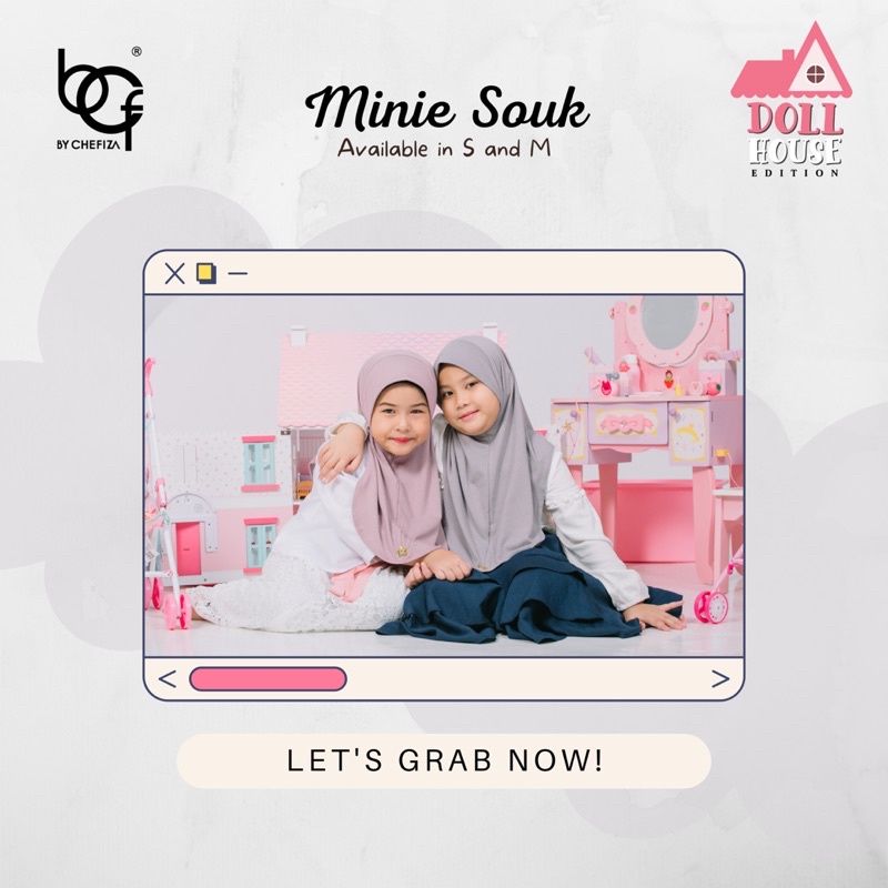 [PILIHAN RAMAI VIRAL] TUDUNG MINIE SOUK DOLLHOUSE EDITION FOR KIDS BY ...