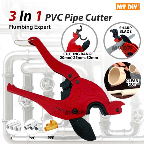 MYDIYHOMEDEPOT - ANTON Heavy Duty 3 in 1Pvc Pipe Cutter 15mm TO 32mm ...