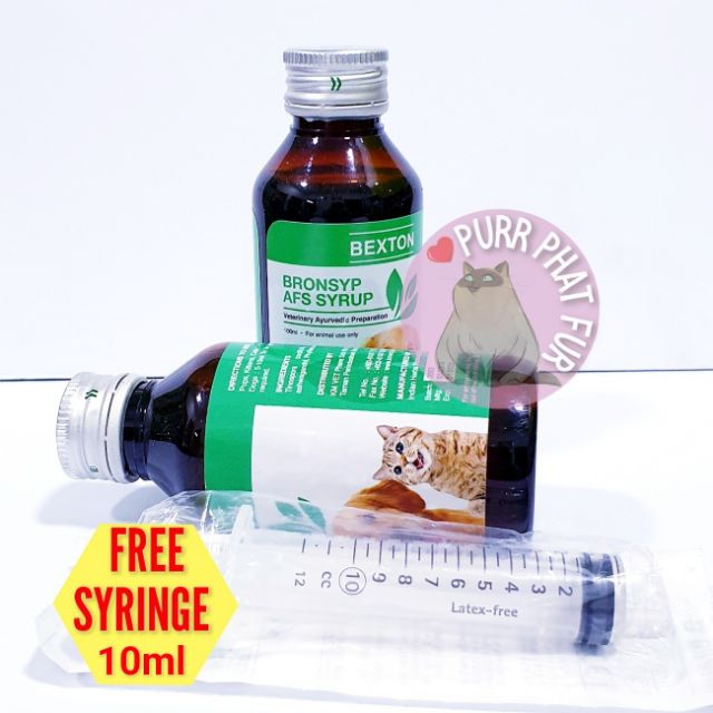 🌼 BEXTON BRONSYP (BATUK & SELSEMA) AFS SYRUP 100ml FOR CAT + 10ml ...