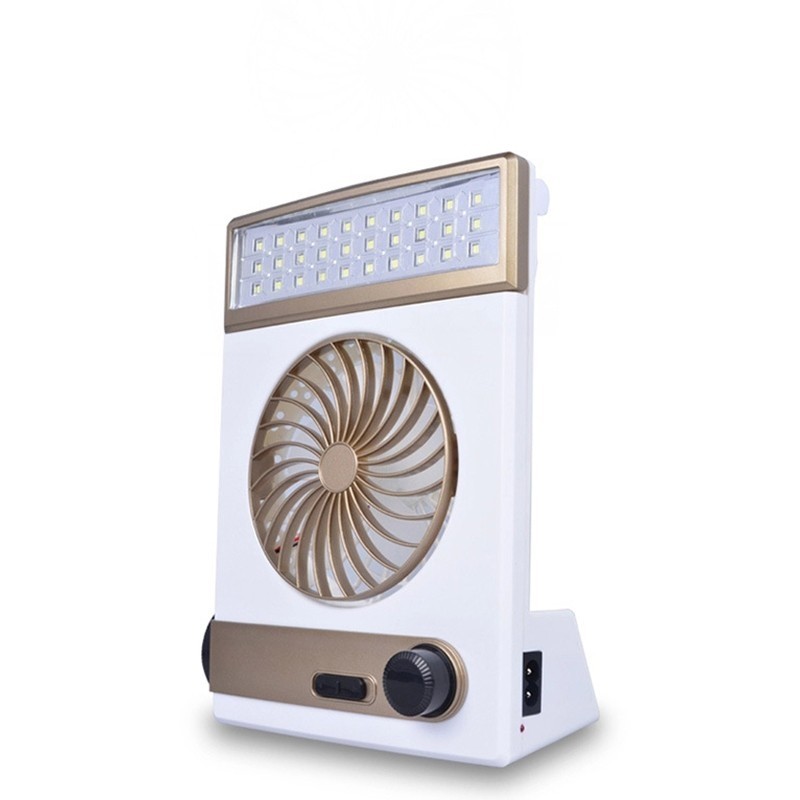 Portable Mini Solar Light Fan Solar Energy Min Electric Fans 30 LED ...
