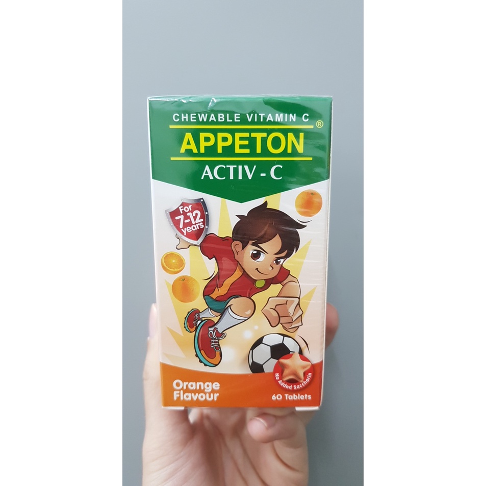 APPETON ACTIV-C TAB ORANGE 60'S (FOR 7-12YEARS) | Shopee Malaysia