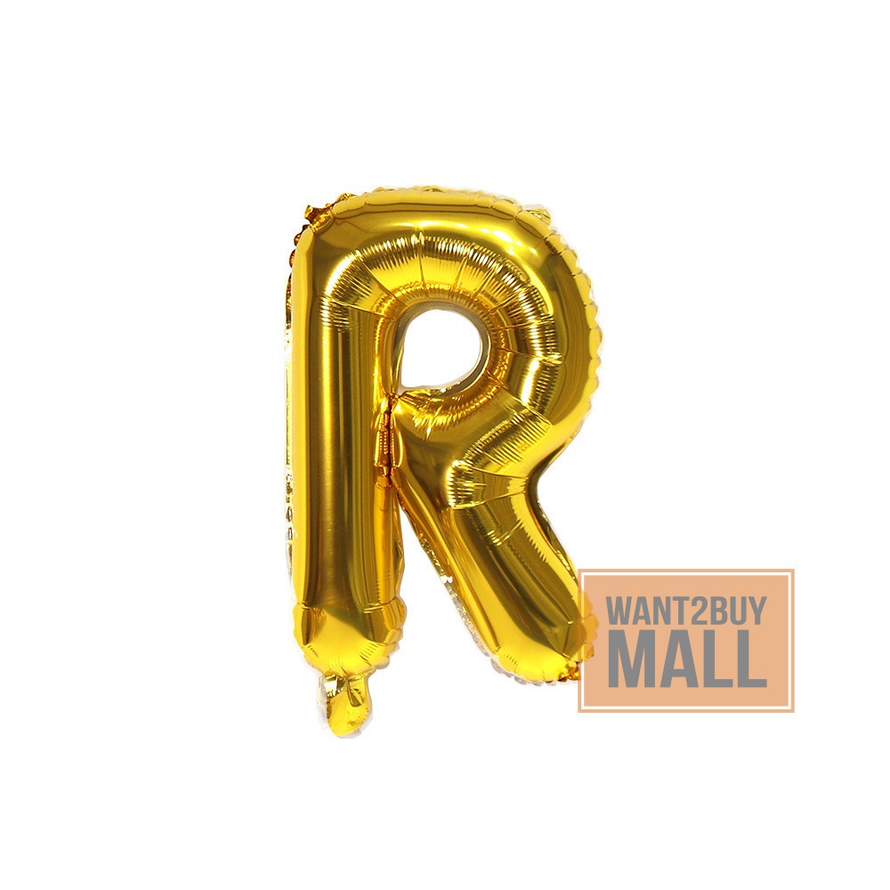 🇲🇾 🏆 16 Inch A-Z 0-9 Alphabet Letters Number Foil Gold Color Party ...