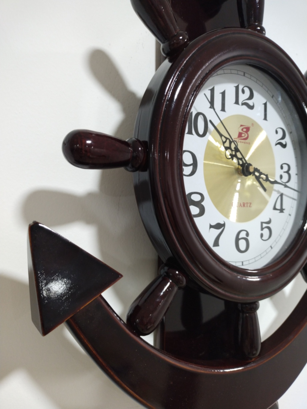 Modern wooden boat anchor retro Wall Clock With Pendulum (Jam Dinding Kayu) | Shopee Malaysia