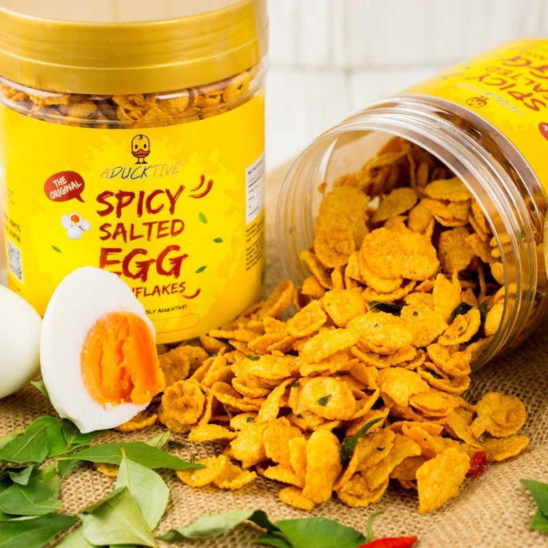 Aducktive Spicy Salted Egg Cornflake / Snack / Fast Shipping / Hot Item ...