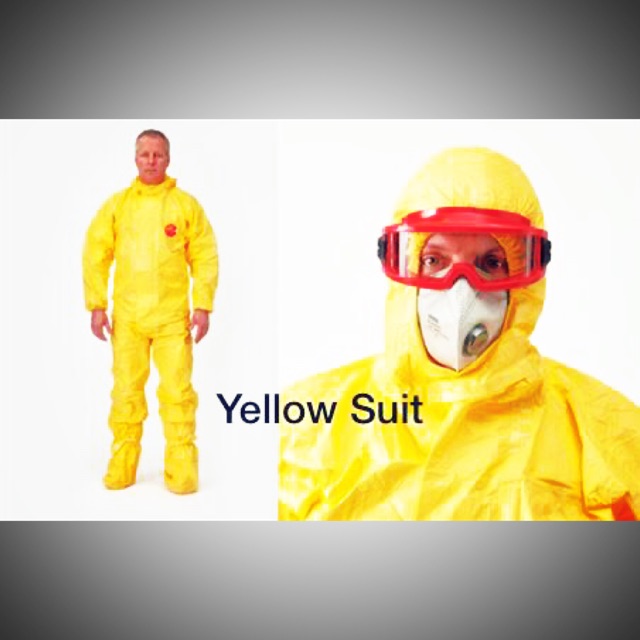 Disposable Coverall Yellow Suit DuPont Tyvek Tychem C (EN14126 ...
