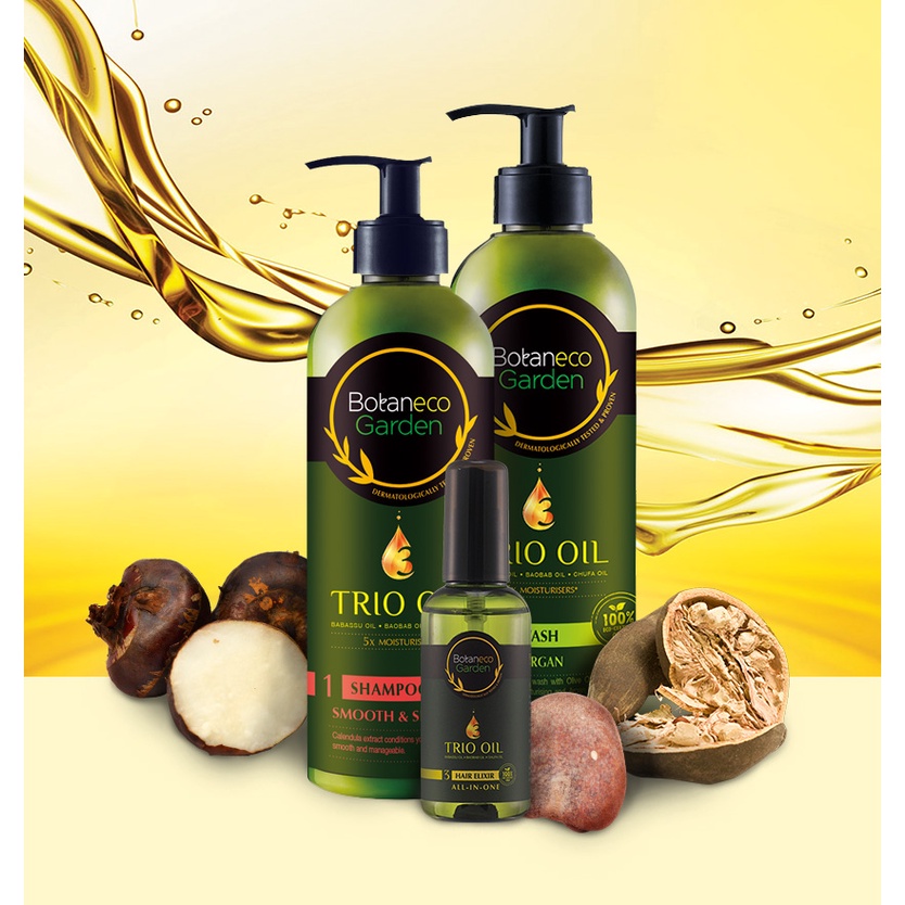 Botaneco Garden Trio Oil Hairfall Control / Anti-Dandruff Shampoo ...