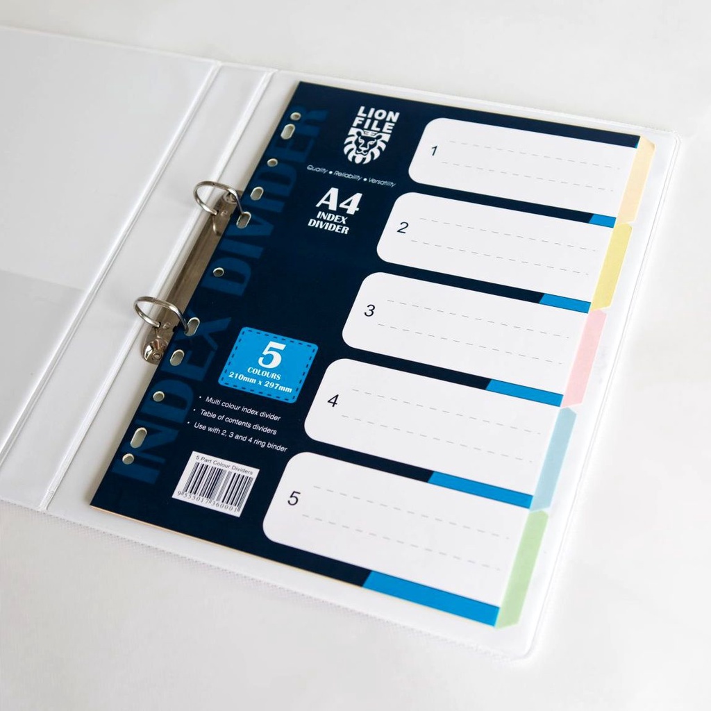 VC Art 11 holes PP Plastic Index Divider for Binder Office Stationery ...