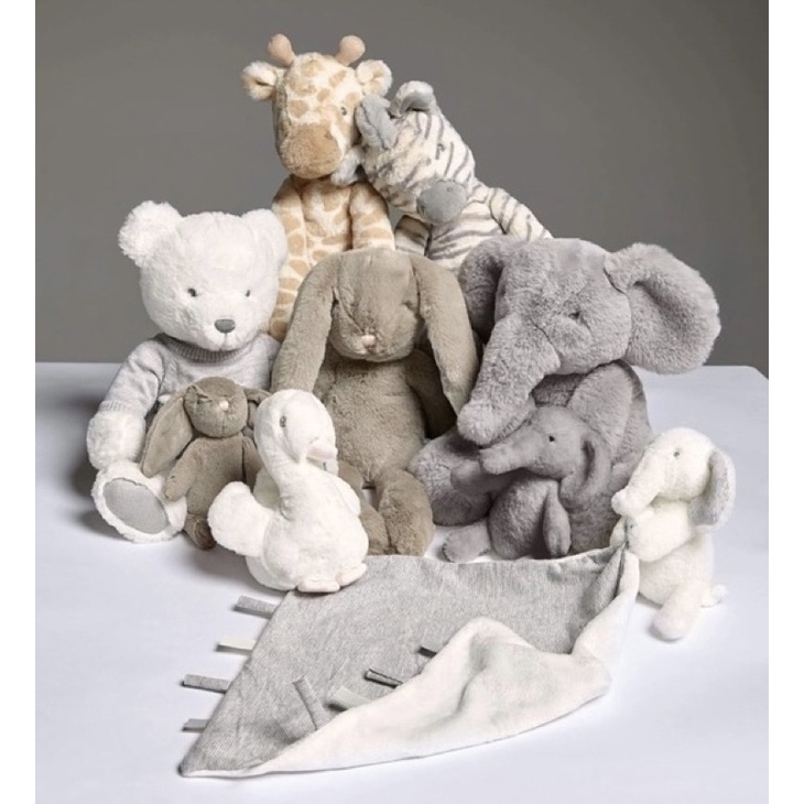 Mamas & Papas Soft Toy Knitted Fox Bunny Rabbit Animal Baby Kids Infant ...