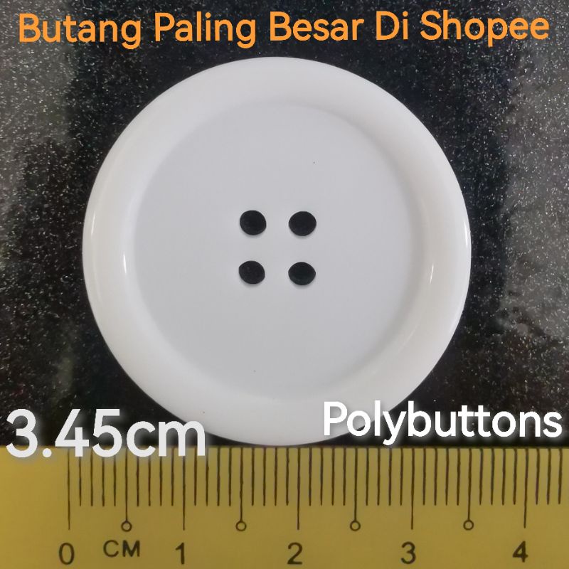 POLYBUTTONS Butang Paling Besar 3.45cm Butang Langsir Butang Totebag ...