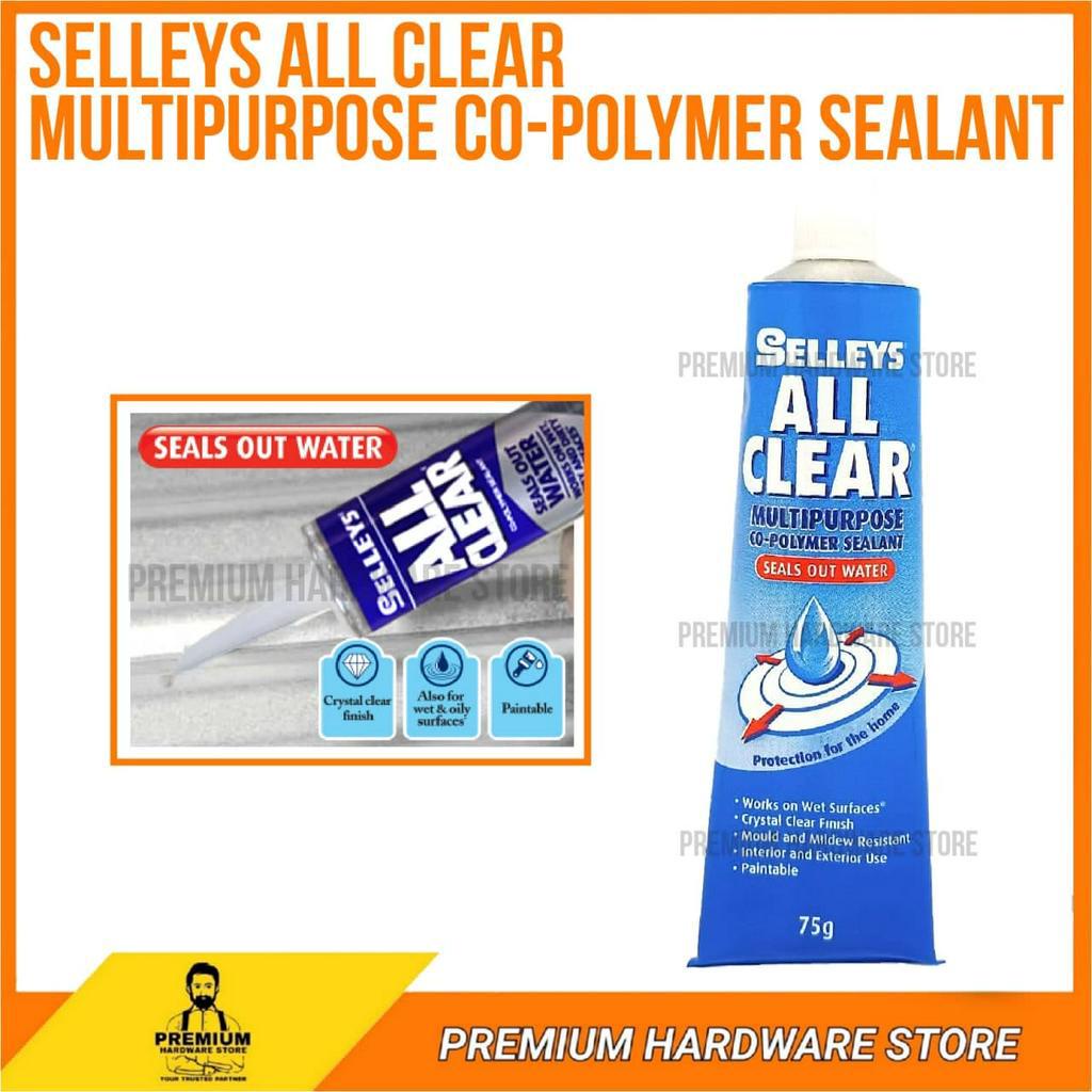 Selleys All Clear Silicone Multipurpose Sealant 75 Gram | Shopee Malaysia