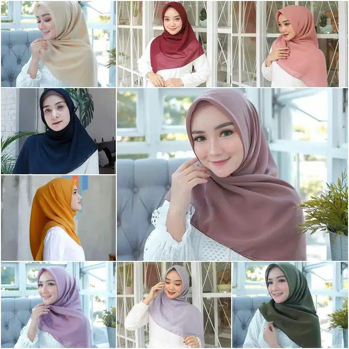 Bella Square Premium Hijab || Rectangular Hijab || Daily Veil | Shopee ...