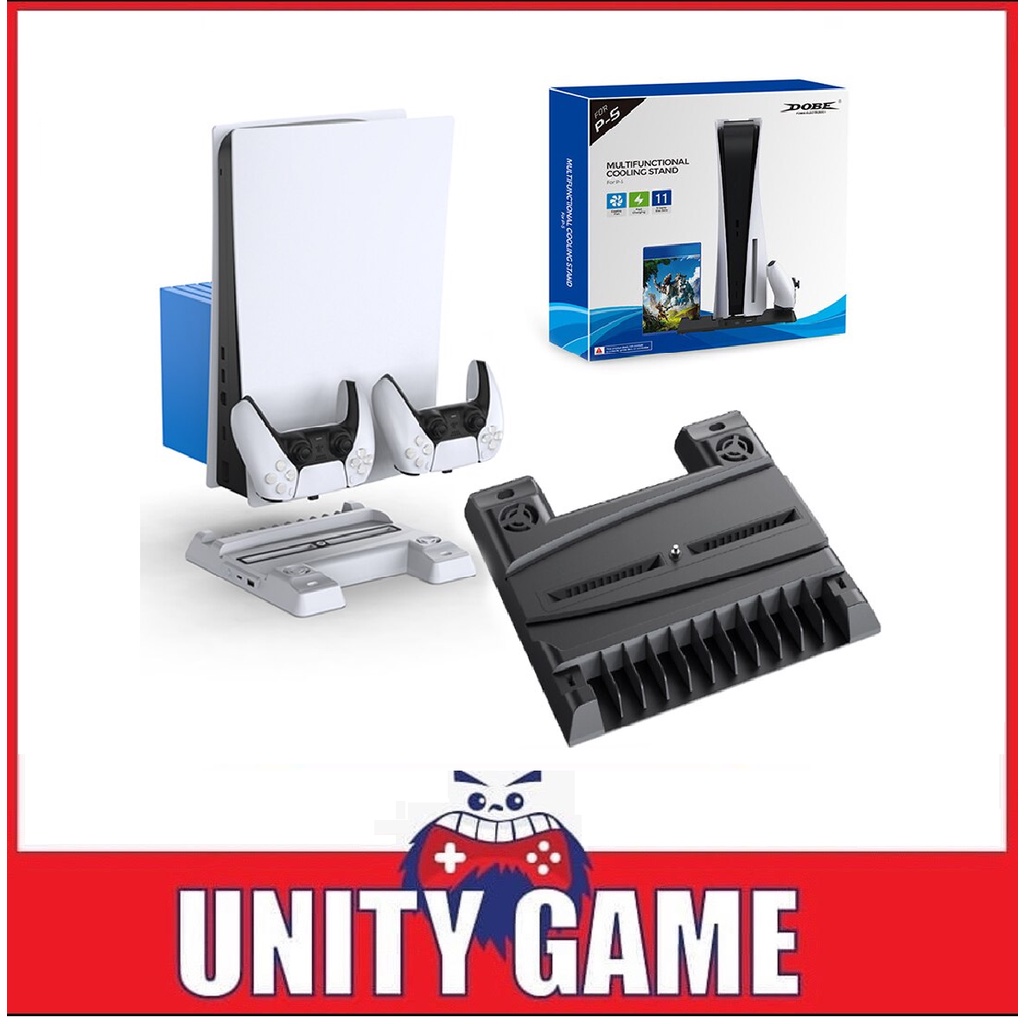 Dobe PS5 Multifunctional Cooling Stand with Dual Controller Charging ...