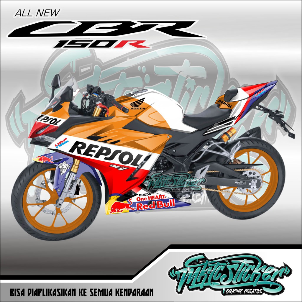 Honda CBR 150 REPSOL FULL BODY STICKER | Shopee Malaysia