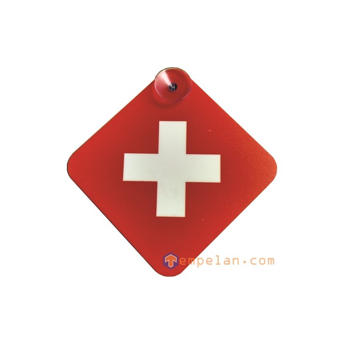 Swiss GLASS SIGN BOARD / ROUNDEL FLAG | Shopee Malaysia