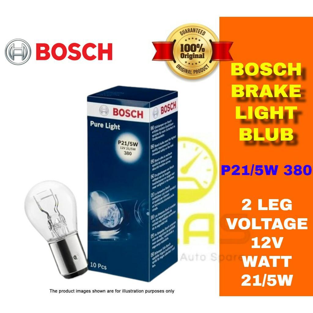 Bosch Pure Light P21/5W 380/P21 382 Bulb 1016 Brake Bulb (1 Pcs/12V ...