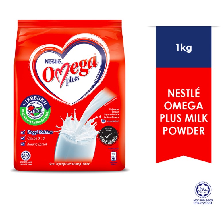 1KG Nestle Omega Plus Milk Powder Softpack | Shopee Malaysia