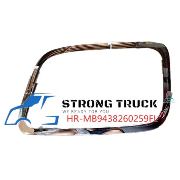 M/BENZ ACTROS MP3 HEAD LAMP FRAME "CHROME" LH RH 9438260259 9438260359 ...