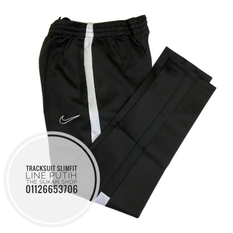 SELUAR HITAM/PLAIN TRACKSUIT ALL BLACK TRACKSUIT SLIMFIT ...