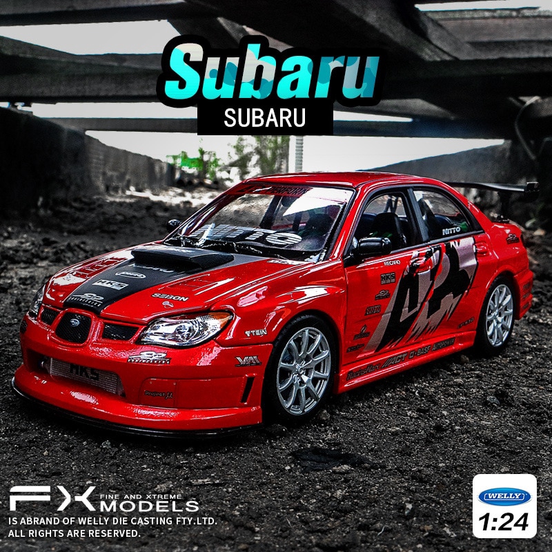 1:24 Subaru - Impreza alloy car model simulation car decoration ...